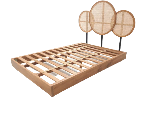 Circle Cane Queen Bed Frame – Dyphor New York