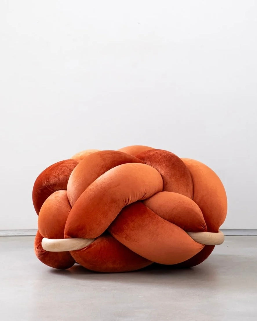 Large Velvet Knot Pouf- 13 Color Variants – Dyphor New York